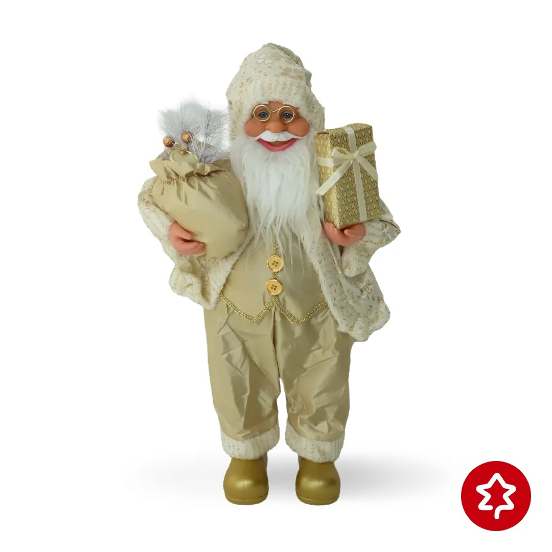 Mikulás arany 30 cm | MuKaracsonyfa.hu